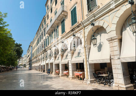 Liston promenade, Corfu Stock Photo - Alamy