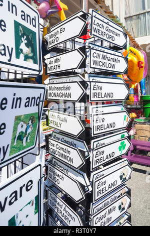Ireland, County Galway, Galway-Salthill, sign souvenirs Stock Photo - Alamy