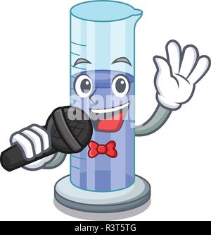 Measuring cylinder. Vector illustration. Cylinder graduated tube vector ...