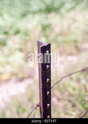 A vertical closeup of rusty metallic rebar texture Stock Photo - Alamy