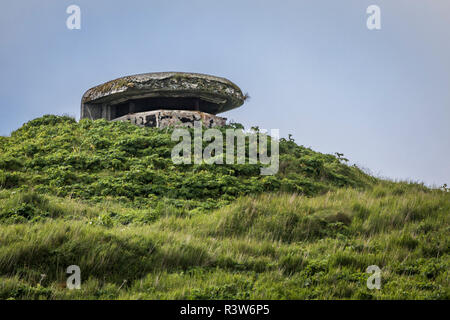 USA, Alaska, Kodiak. Distant Electrical Control (DEC) Bunker from WWII ...