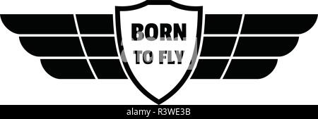 Born to fly logo. Simple illustration of born to fly vector logo for ...