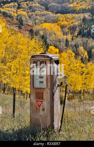 Old gas pump along Last Dollar road Telluride Colorado Stock Photo - Alamy
