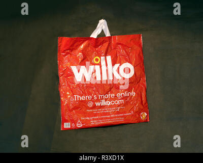 A Wilko plastic carrier bag Stock Photo - Alamy