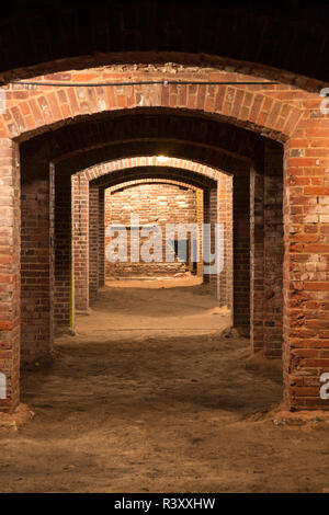 USA, Indianapolis, Indiana. Brick archways in the Tomlinson Hall ...