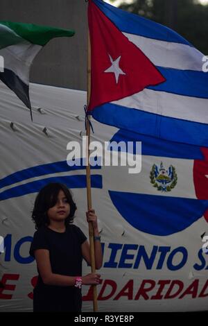 San Salvador, El Salvador, 24th November, 2018, Salvadorian solidarity ...
