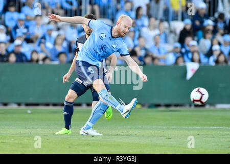 Jop van der Linden of Sydney FC is seen posing for a photograph during ...