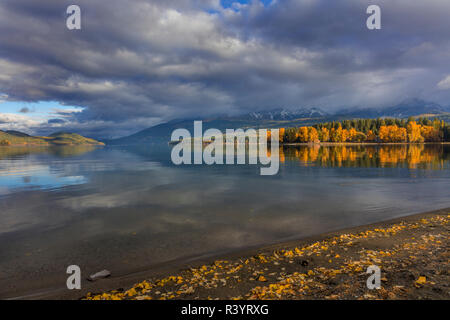 Whitefish Lake City beach in Montana Stock Photo - Alamy