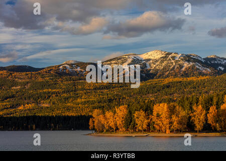 Whitefish Lake City beach in Montana Stock Photo - Alamy