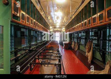 Inside the United States Mail Railway Post Office 1100 train car ...