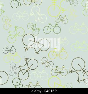 Seamless abstract outline of bicycle. Good for web page, wallpaper ...