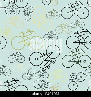 Seamless abstract outline of bicycle. Good for web page, wallpaper ...