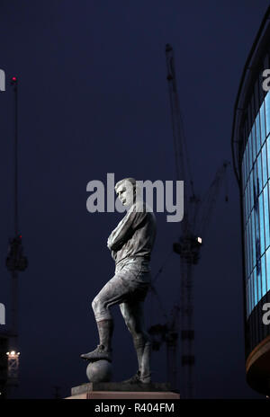 The Bobby Moore statue ahead of the Premier League match at Wembley ...