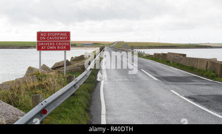 churchill barrier orkney scotland Stock Photo - Alamy