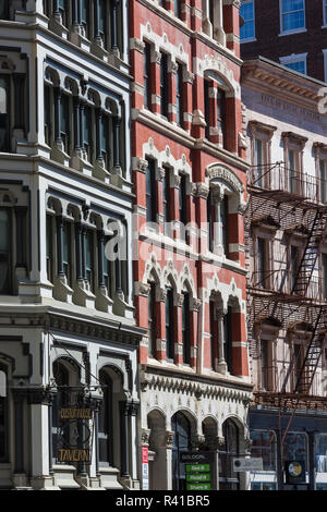 USA, Rhode Island, Providence, buildings along Thomas Street Stock ...