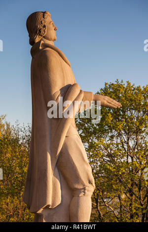 Prospect Terrace Park and the Roger Williams statue in Providence, Rhode Island, USA Stock Photo ...