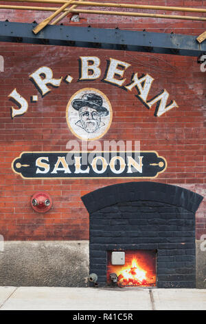 USA, Rhode Island, Bristol, Judge Roy Bean Saloon, exterior Stock Photo ...