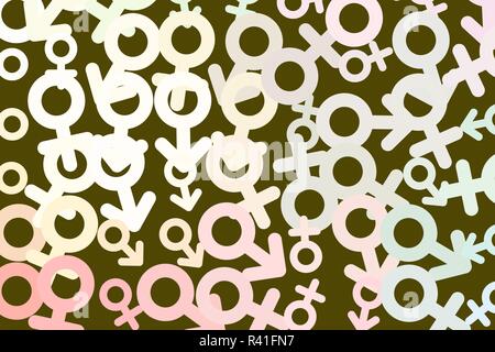 Abstract sign of male or female. Good for web page, wallpaper, graphic ...