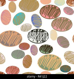 Seamless abstract illustrations of mixed or mutiple shapes, conceptual ...