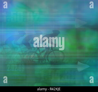 Abstract background of a cyclist design Stock Photo - Alamy