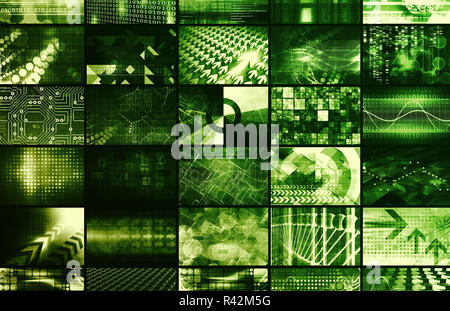 Digital Imagery with Data Network Transfer Art Stock Photo - Alamy