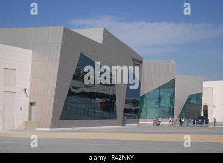 Entrance to the Avenues shopping mall, located on Bahrain Bay, Manama ...