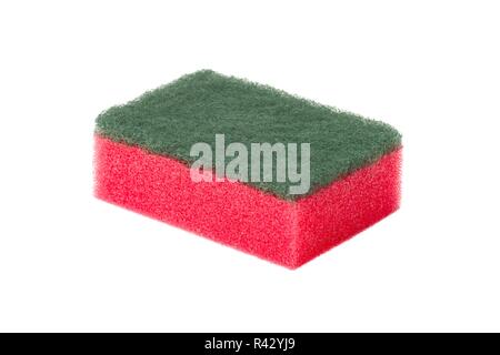 Sponge isolated on white Stock Photo - Alamy