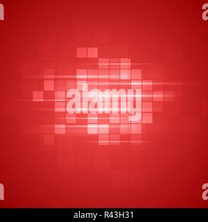 Red technical squares background Stock Photo - Alamy