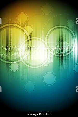 Bright colorful hi-tech circles background Stock Photo - Alamy