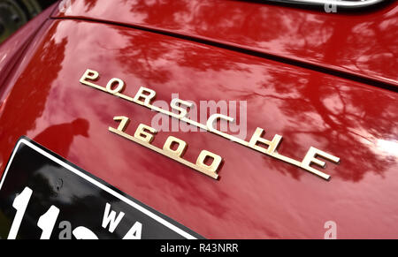 Porsche 356 name plate Stock Photo - Alamy