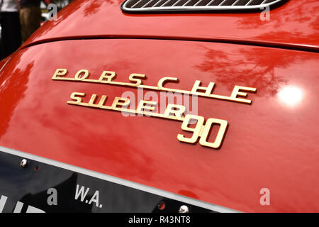 Porsche 356 name plate Stock Photo - Alamy