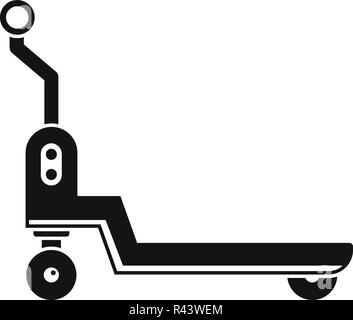 Manual forklift pallet stacker icon in isometric 3d style on a white ...