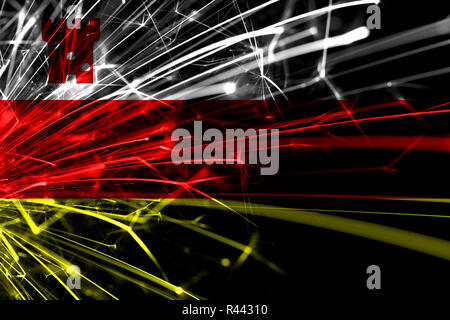 Santa Barbara, California fireworks sparkling flag. New Year, Christmas ...