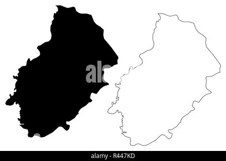 Kirikkale (Provinces of the Republic of Turkey) map vector illustration ...