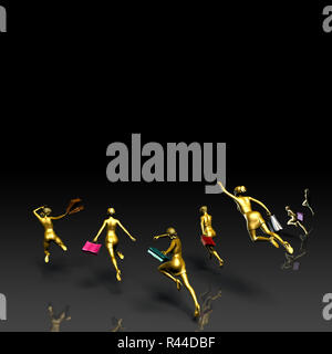 Crazy Sale Crowd Stock Photo - Alamy