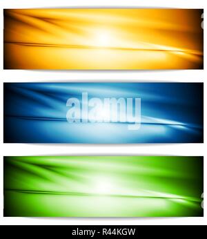 Bright elegant banners Stock Photo - Alamy