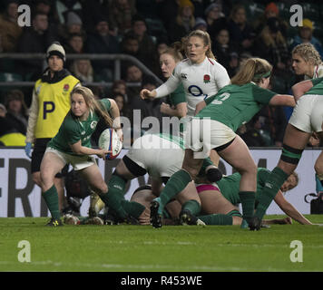 Ireland's Nicole Cronin seen in action during the England Women v ...