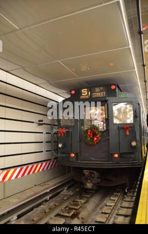 The Nostalgia Train seen riding. The MTA rolled out R1-9 train (from ...