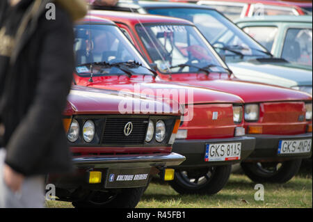 Classic Polski Fiat 125, an automobile manufactured from 1967 to 1991 ...