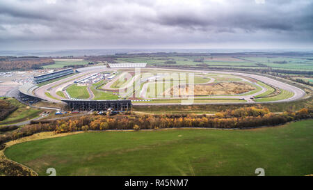 Aerial photograph of Rockingham Motor Speedway near to Corby ...