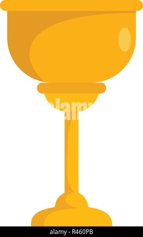 Gold cup jewish icon. Flat illustration of gold cup jewish vector icon ...