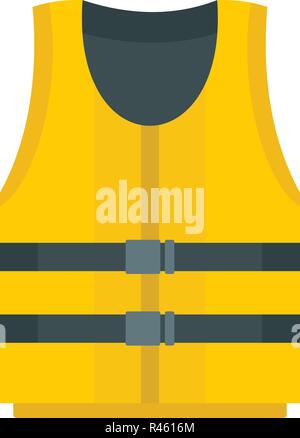 Kayak vest icon. Flat illustration of kayak vest vector icon for web ...