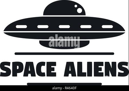Aliens and ufo vector objects and design elements in monochrome style ...
