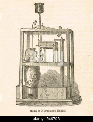 Newcomen steam engine invented by Thomas Newcomen in 1712 Stock Photo ...