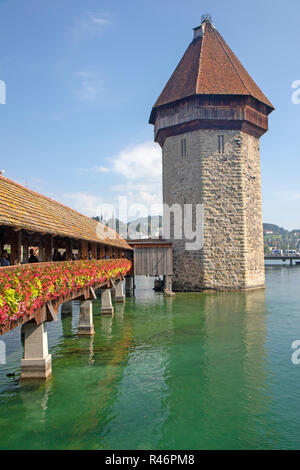 Chapel bridge Lucerne Stock Photo - Alamy