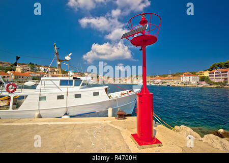 Sali village harbor view on Dugi Otok island, Dalmatia, Croatia Stock ...