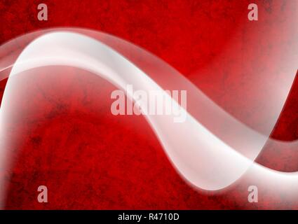 White wave on red grunge background. Vector design Stock Photo - Alamy