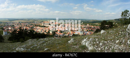 wide panorama of Mikulov city Stock Photo - Alamy