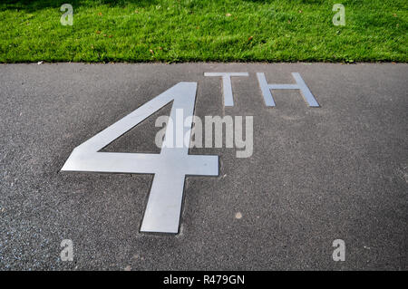metal lettering at promenade in front of hotel New York Rotterdam ...