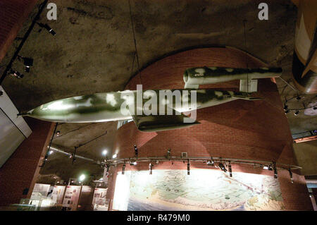 Some of the exhibits on display such as the V2 rocket on display at La ...
